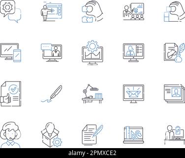 Business process, documents workflow and accounting. Man looking ...