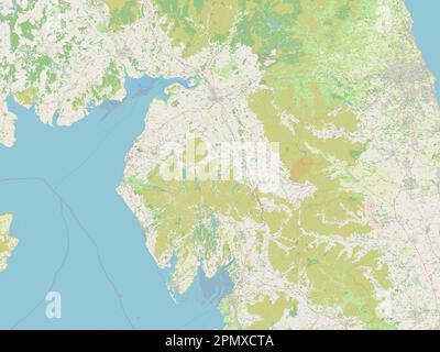 Cumbria, administrative county of England - Great Britain. Elevation ...