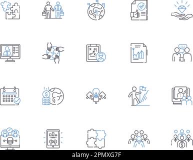 Project outline icons collection. Project, Planning, Task, Management ...