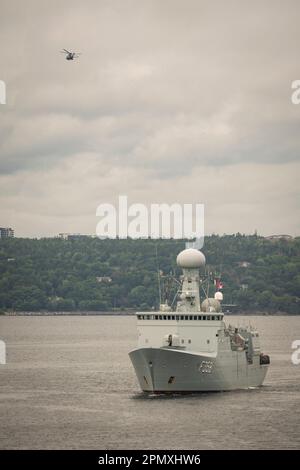 Ships departing Halifax during Operation Nanook 2022 including HDMS ...