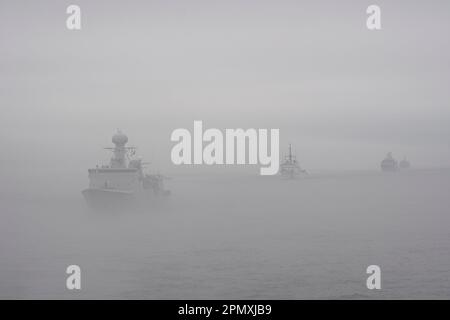Ships of Operation Nanook depart Halifax, Nova Scotia, in August 2022 ...