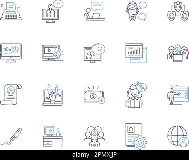 Product launch outline icons collection. Product, Launch, Release ...