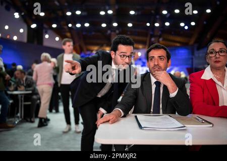 Sacha Halphen and Stephane Sejourne during the national Council of the ...