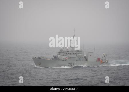 The RCN's Maritime Coastal Patrol Vessel (MCDV) HMCS Goose Bay passing ...