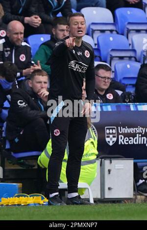 Manager Noel Hunt (Manager Reading) during the Sky Bet League 1 match ...