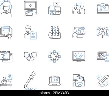 Solo professional line icons collection. Independent, Entrepreneur ...