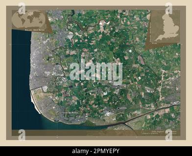 Fylde, non metropolitan district of England - Great Britain. Low ...