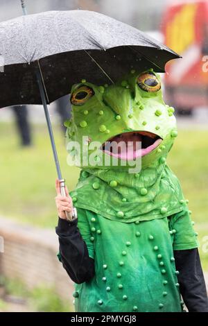 A protest by members of Extinction Rebellion in Parliament Square, in ...
