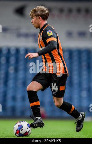 Harry Vaughan #14 of Hull City during the Sky Bet Championship match ...