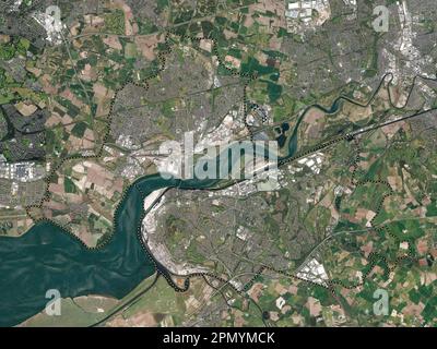 Halton, unitary authority of England - Great Britain. Low resolution ...