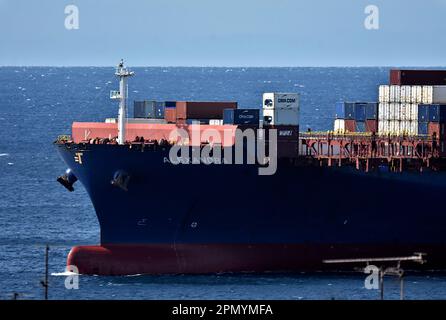 The container ship Alexandra of the company CMA CGM arrives at the ...