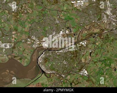 Halton, unitary authority of England - Great Britain. Low resolution ...