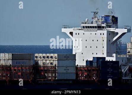 The container ship Alexandra of the company CMA CGM arrives at the ...