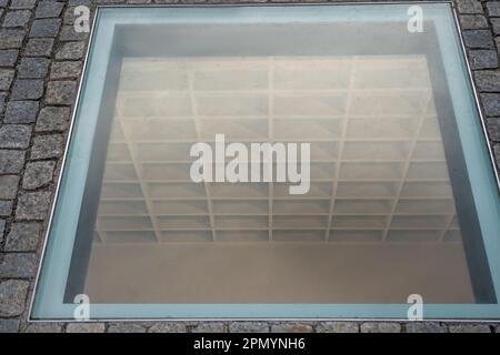 Memorial to the Nazi book burning by Micha Ullman set into the ...