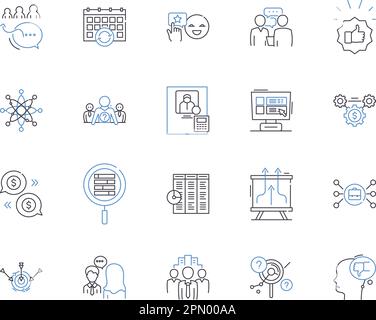 Partner connections outline icons collection. Partner, Connections ...