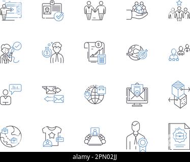 Sales Planning line icons collection. Forecasting, Strategy, Pipeline ...
