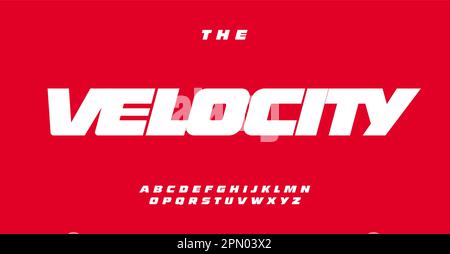 Sport font wide alphabet bold italic letters. Dynamic typeface. Capital ...