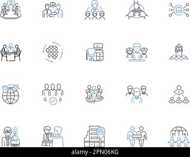 Group outline icons collection. Cluster, Gathering, Collection ...