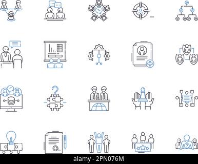 Ceo conference outline icons collection. CEO, Conference, Meeting ...