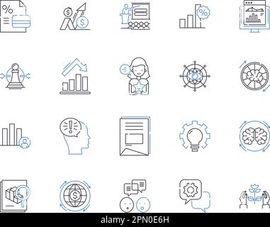 Audit outline icons collection. Auditing, Assessments, Testing ...