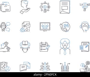 Balanced scorecard outline icons collection. Scorecard, Balanced, Metrics, Performance ...