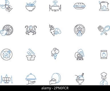 Meals outline icons collection. Food, Dish, Cuisine, Meal, Dinner ...