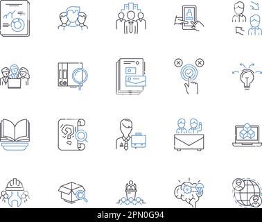Balanced scorecard outline icons collection. Scorecard, Balanced, Metrics, Performance ...