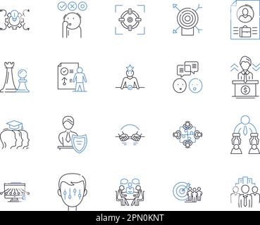 Front office outline icons collection. Front-Office, Reception, Desk ...