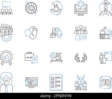 Department colleagues outline icons collection. Co-workers, Peers ...