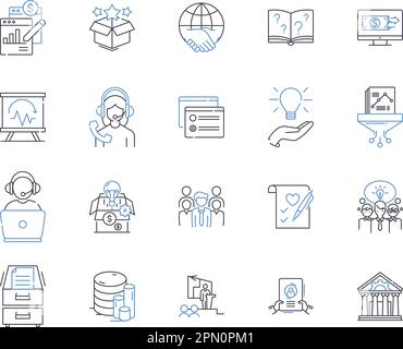 Balanced scorecard outline icons collection. Scorecard, Balanced, Metrics, Performance ...