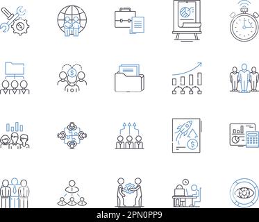 Department members line icons collection. Welding, Machining, Cutting ...