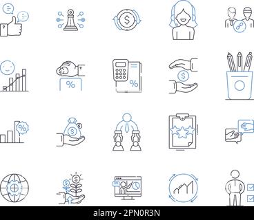 Audit outline icons collection. Auditing, Assessments, Testing ...