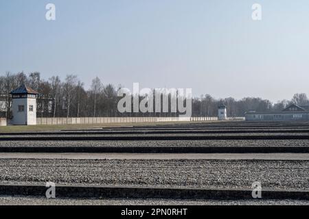 Concrete foundations cast in 1965 mark the positions of the other 32 ...