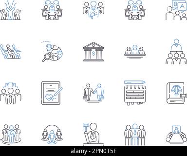 Hedge fund outline icons collection. Hedge, Fund, Investing, Investment ...
