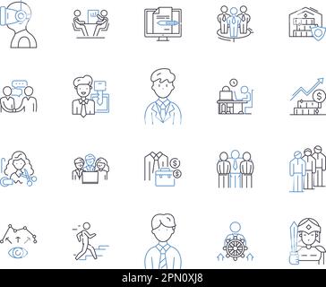 Customer satisfaction outline icons collection. Satisfaction ...