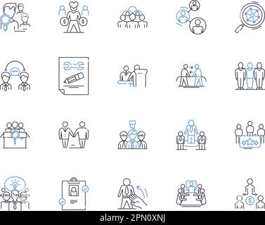Civil liberties line icons collection. Freedom, Rights, Constitution ...