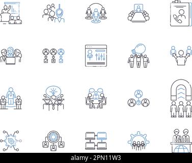Ceo conference outline icons collection. CEO, Conference, Meeting ...