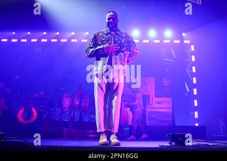 Porto, Portugal. 15th Apr, 2023. Musical duo Calema, António Mendes ...