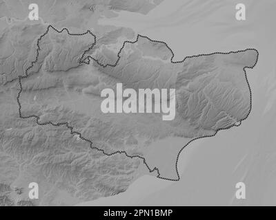 Kent, administrative county of England - Great Britain. Grayscale ...