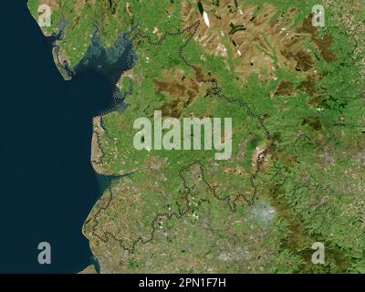 Lancashire, administrative county of England - Great Britain. Colored ...