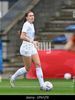 Georgia Eaton-Collins (17) of England pictured during a friendly women ...