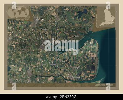 Maldon, non metropolitan district of England - Great Britain. Diagram ...