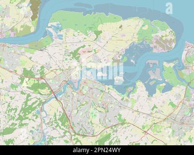 Medway, unitary authority of England - Great Britain. Low resolution ...