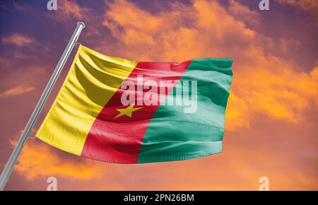 Flag of Cameroon oppressive countries on the continent Stock Photo - Alamy