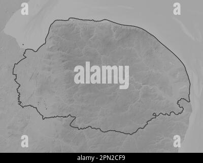 Norfolk, administrative county of England - Great Britain. Grayscale ...