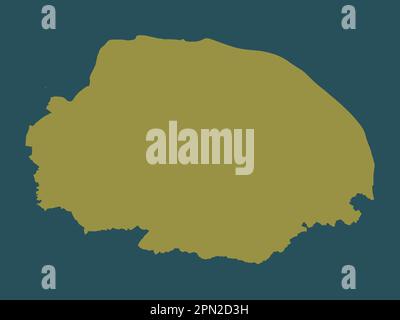 Shape of Norfolk, administrative county of England, with its capital ...
