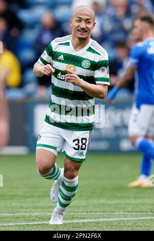 Celtic's Daizen Maeda after scoring his sides fourth goal during the ...