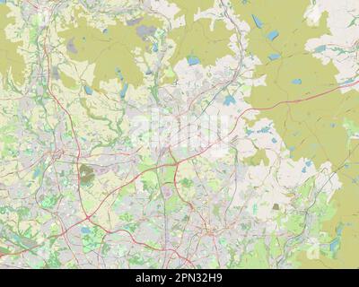 Rochdale, administrative county of England - Great Britain. Open Street ...