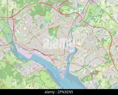 Southampton, unitary authority of England - Great Britain. Open Street ...