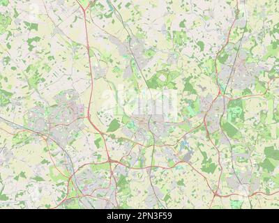 St Albans, non metropolitan district of England - Great Britain. Low ...